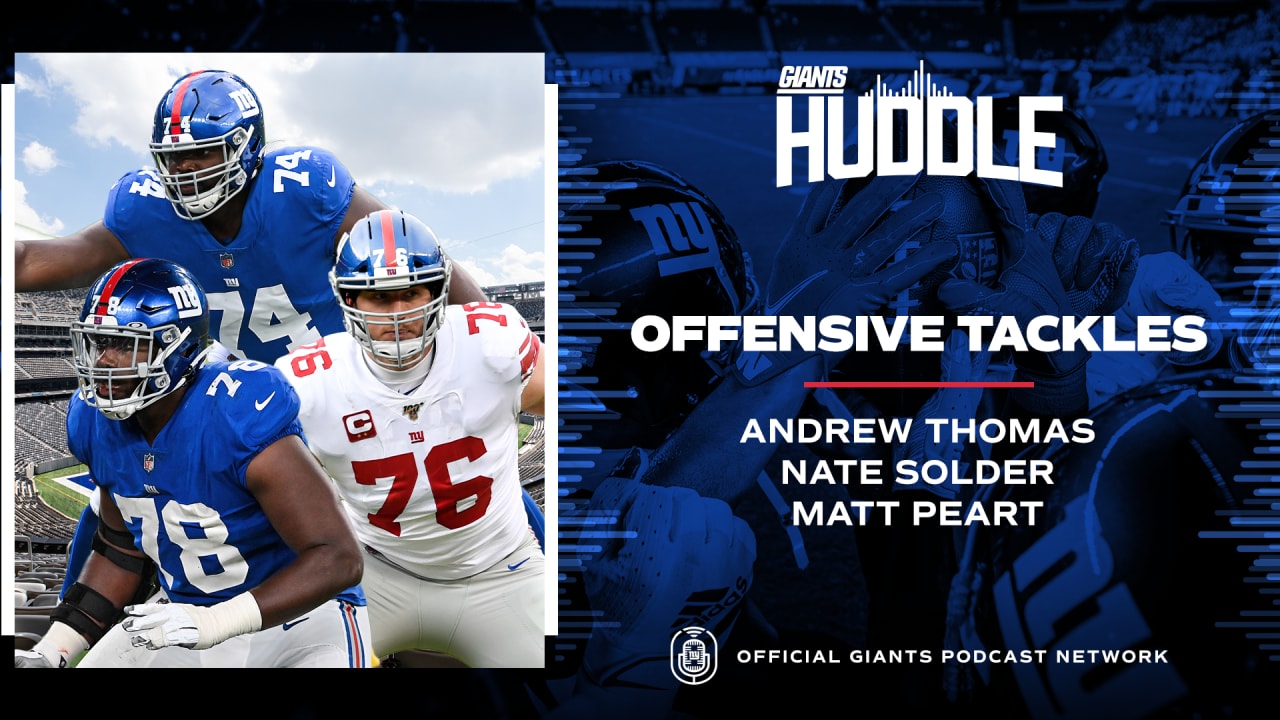 Giants Huddle | Andrew Thomas, Nate Solder & Matt Peart