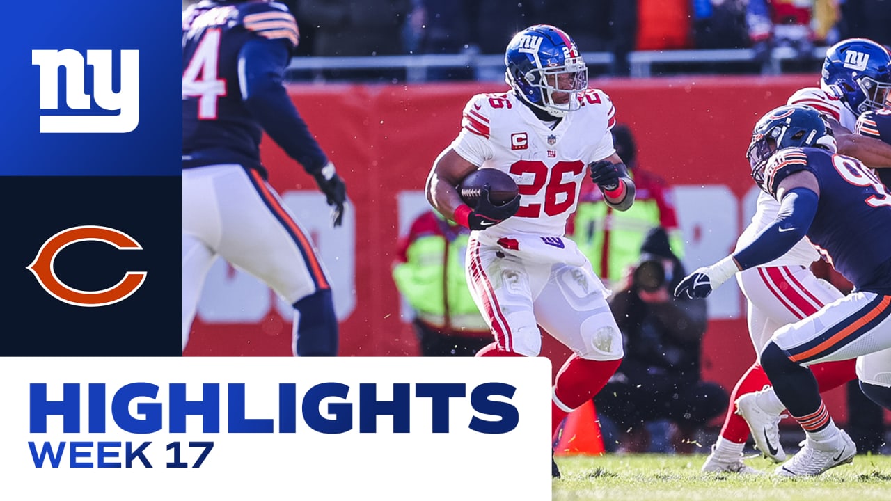 Highlights: Chicago Bears 29, New York Giants 3