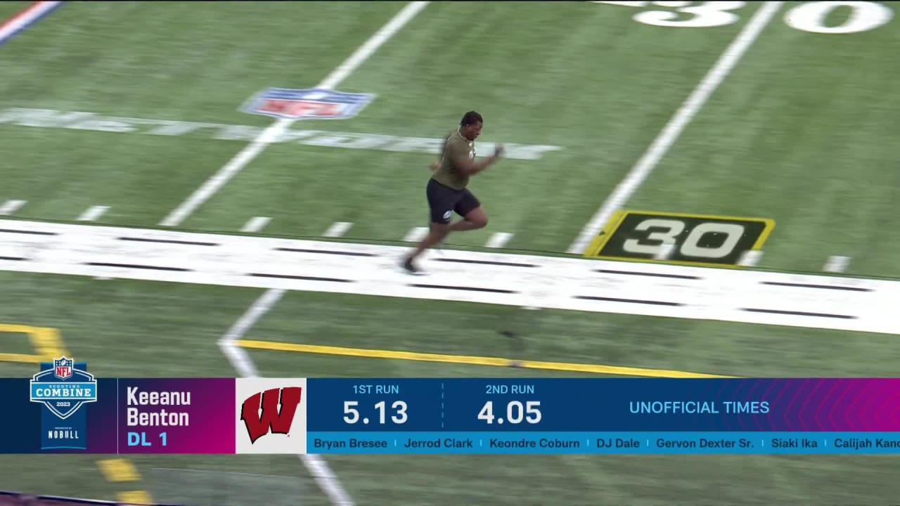 Cameron Young runs 40-yard dash at 2023 combine