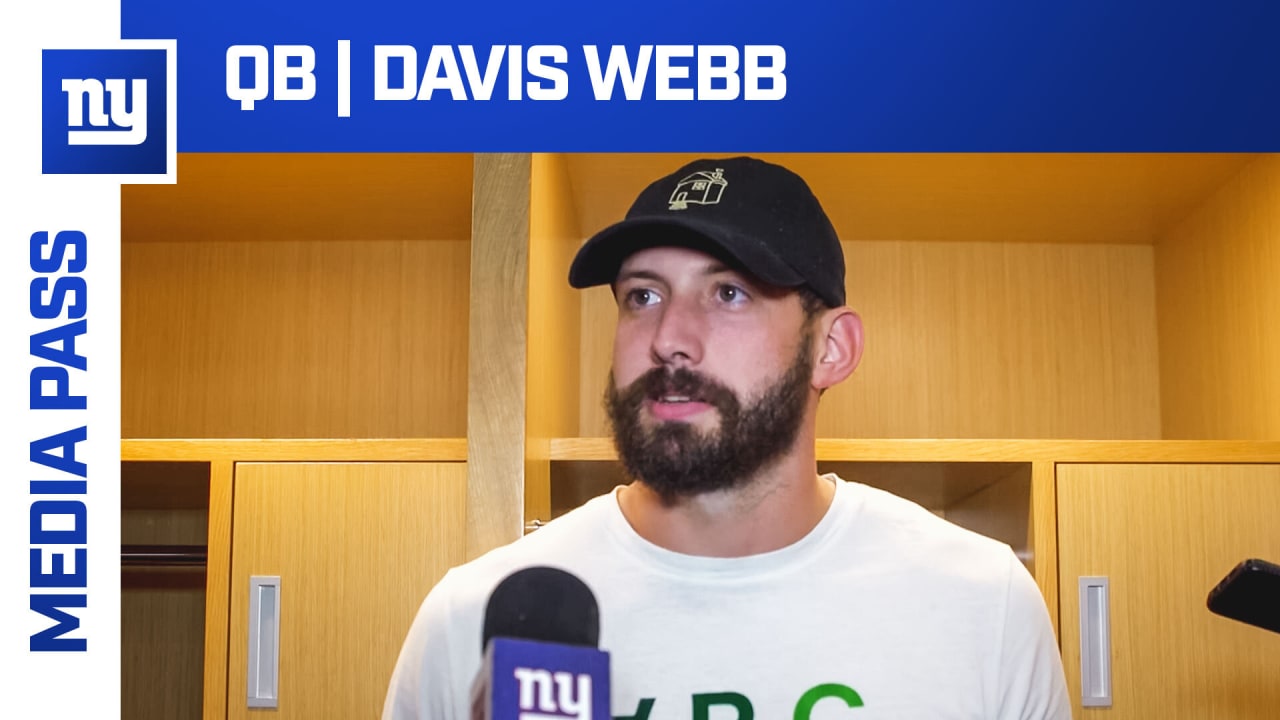 QB Davis Webb: 'This is my best preseason that I've had'