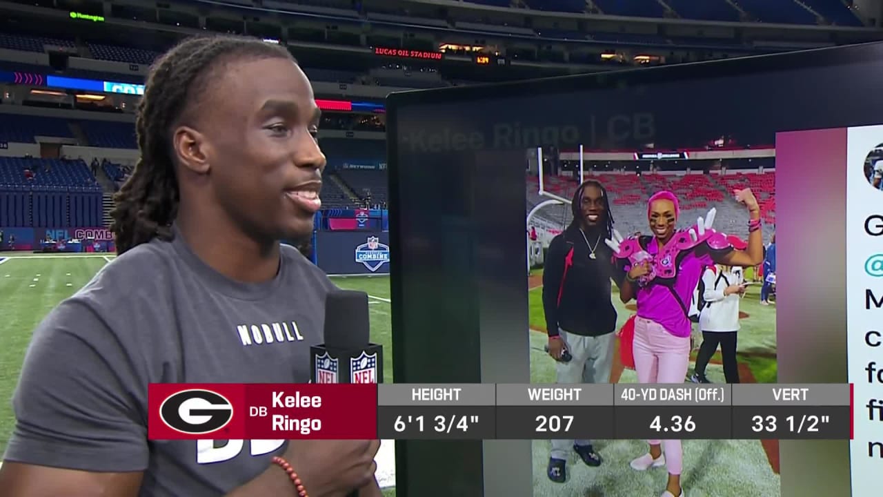 Georgia CB Kelee Ringo reflects on his '23 combine outing with Kimmi Chex