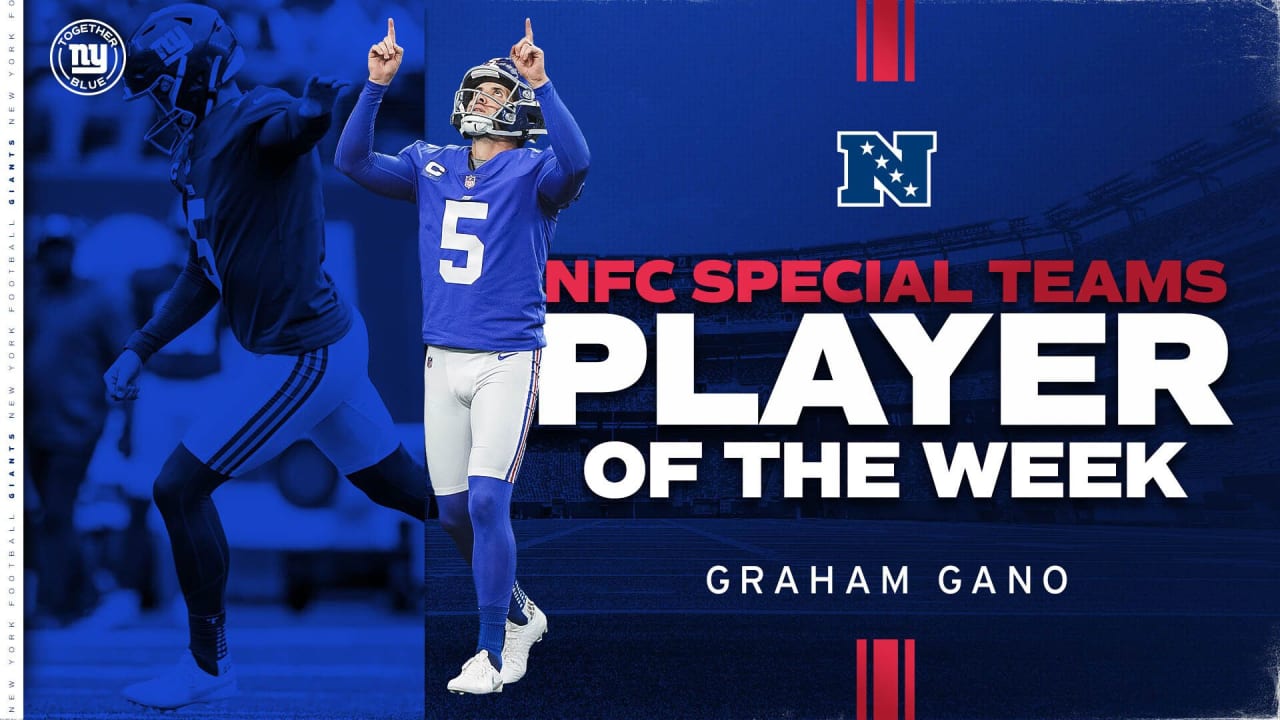 Graham Gano named NFC Special Teams Player of the Week