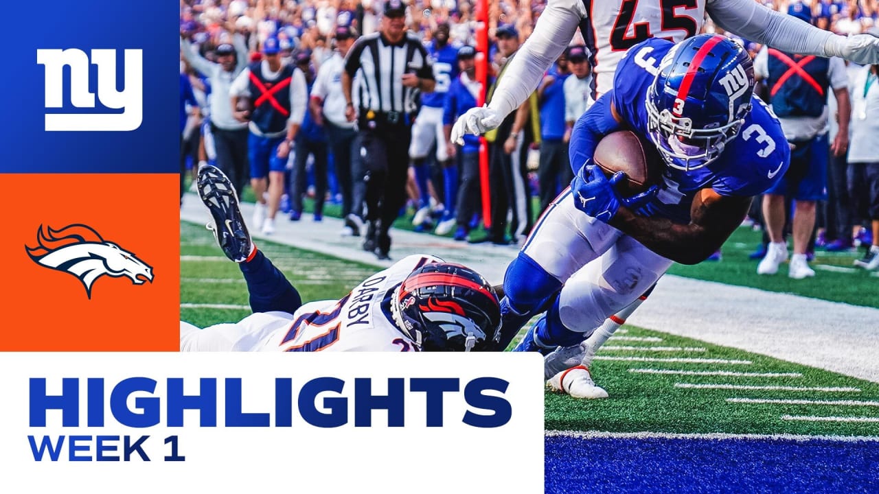 Highlights: Denver Broncos 27, New York Giants 13