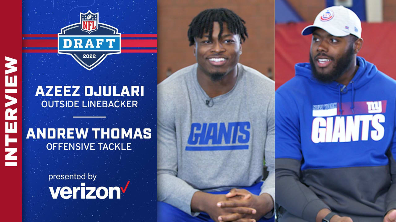 Andrew Thomas, Azeez Ojulari sit down with Victor Cruz