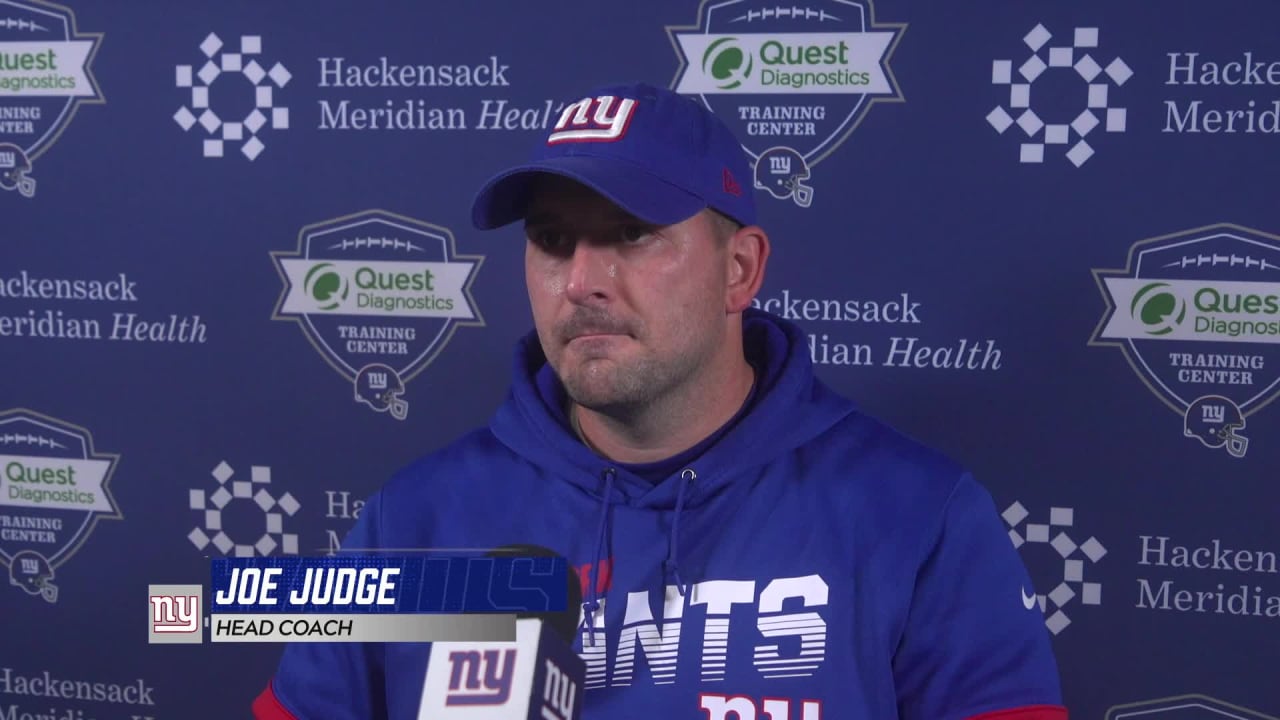 Coach Joe Judge gives final thoughts before Sunday's matchup vs. Washington
