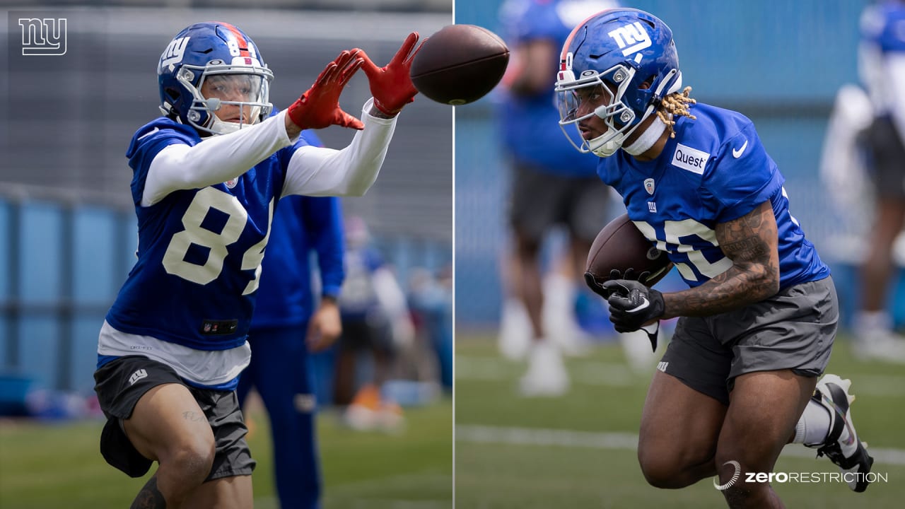 Jalin Hyatt, Eric Gray happy to be sharing field again