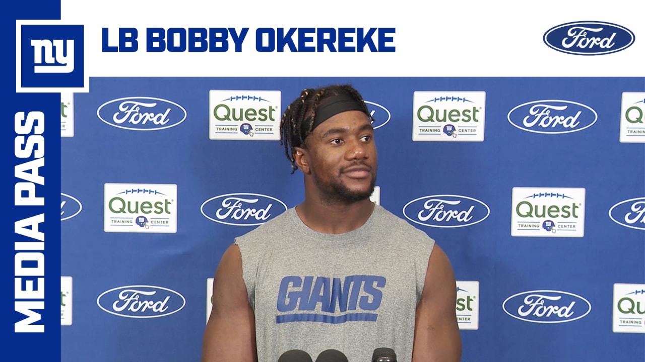 LB Bobby Okereke on Saquon Barkley's ability as a receiver