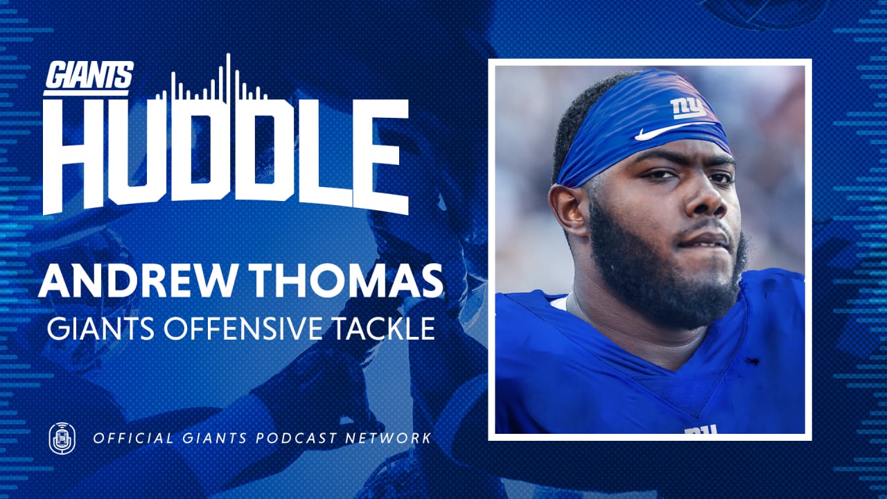 Giants Huddle | Andrew Thomas