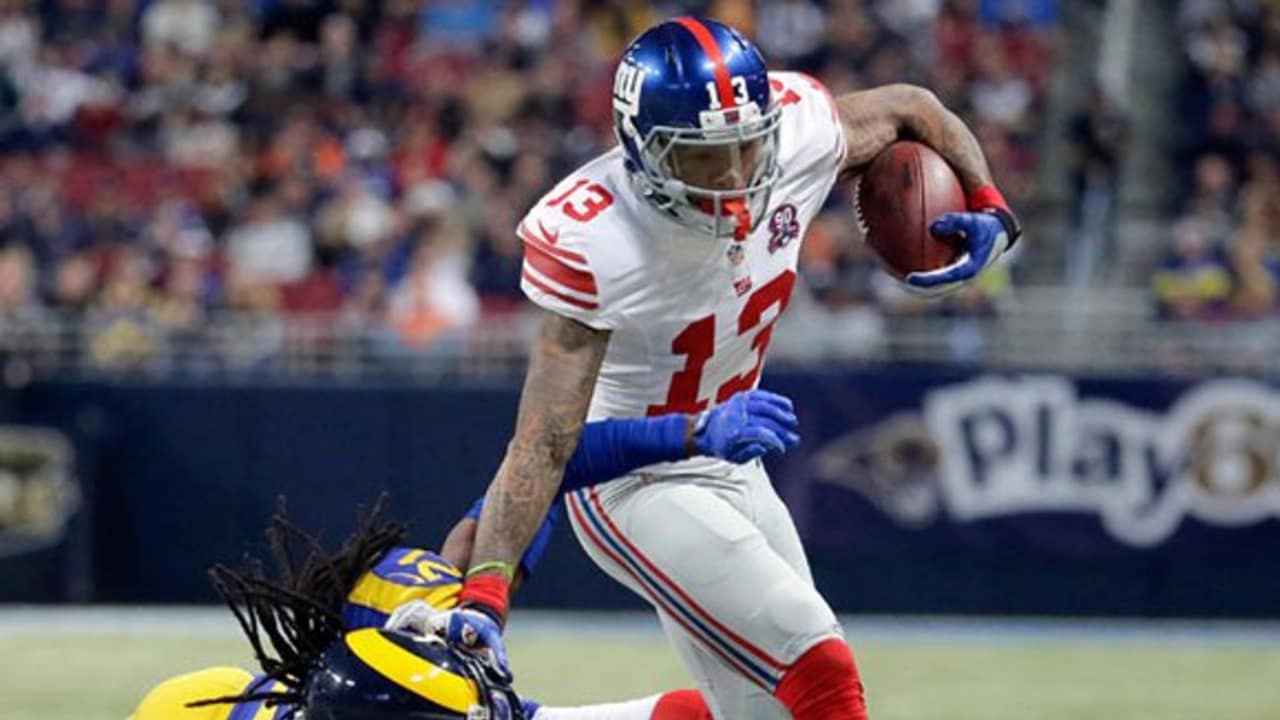 Odell Beckham Jr. makes one-handed catch vs. Rams