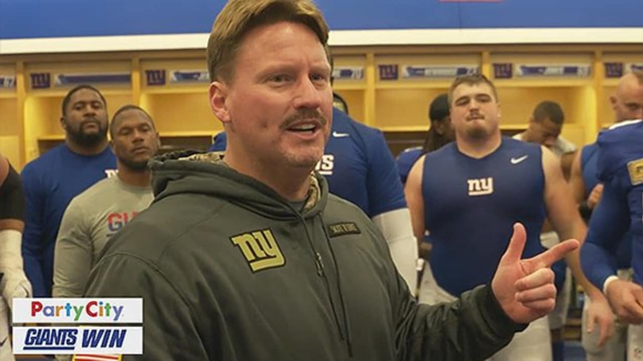 Watch Giants' locker room celebration