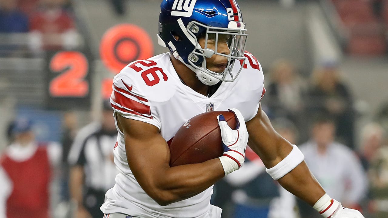Saquon Barkley jump cuts his way to 18-yard gain