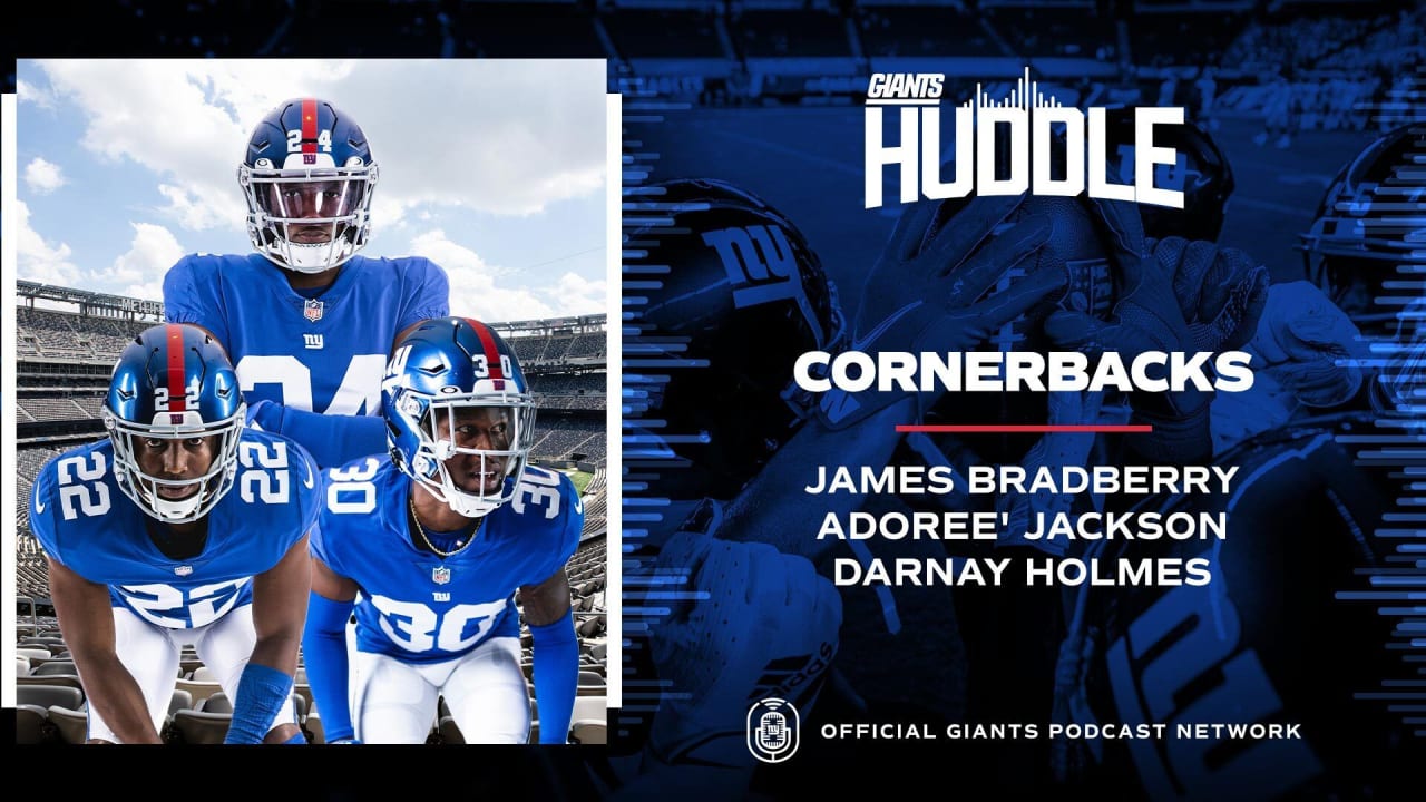 Giants Huddle | James Bradberry, Adoree' Jackson & Darnay Holmes