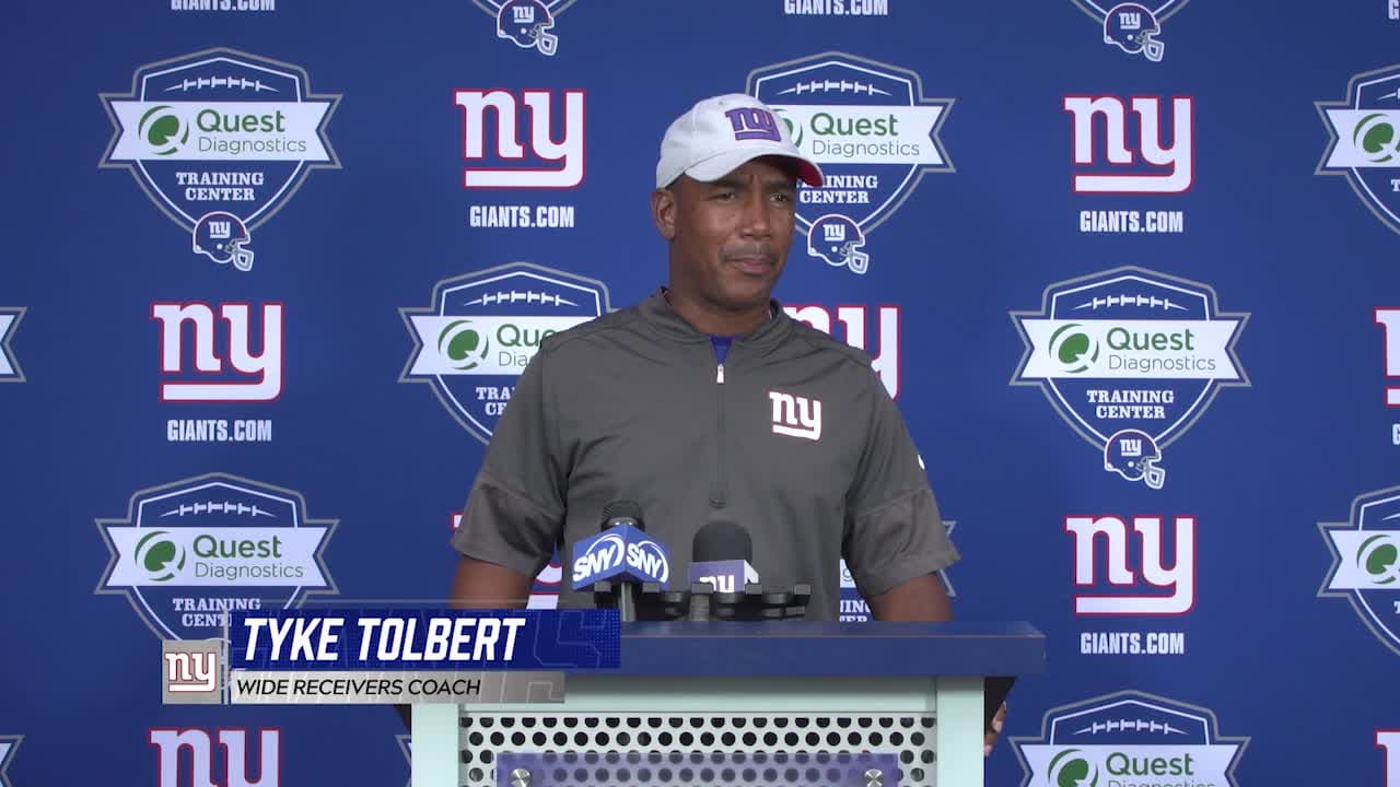 WR Coach Tyke Tolbert on wide receiver's mindset heading into Sunday