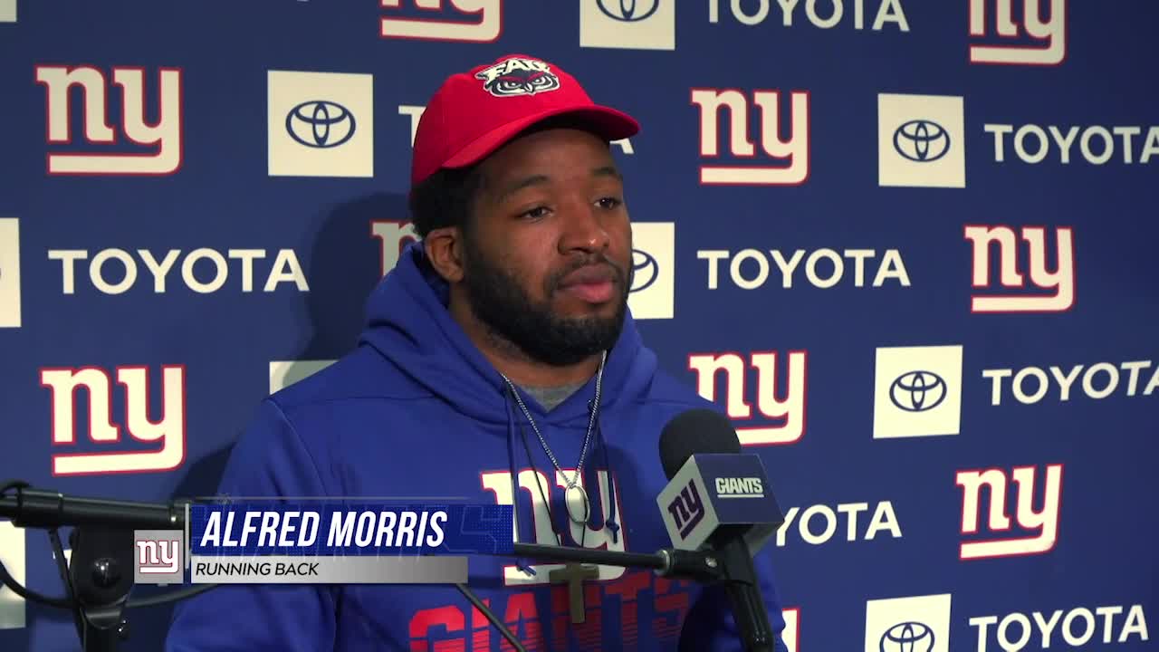 RB Alfred Morris on finding end zone for first time since 2018