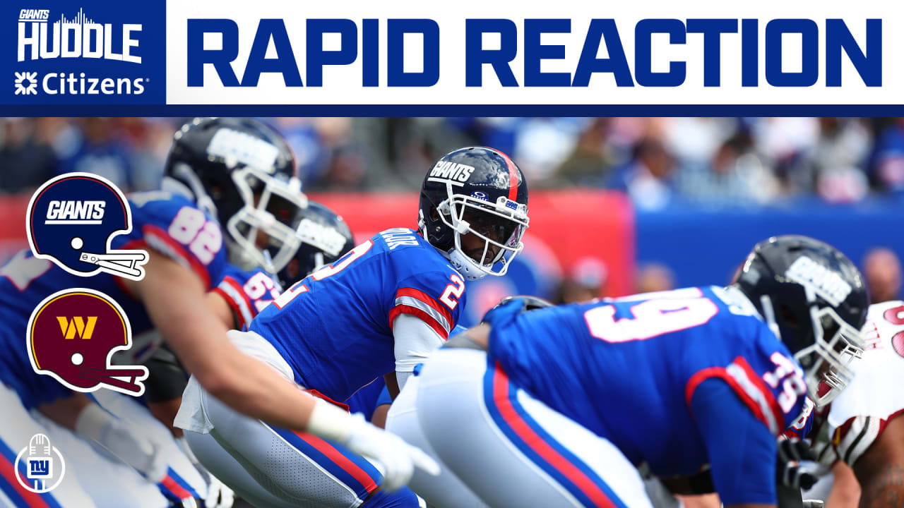 Giants Huddle | Commanders Rapid Reaction