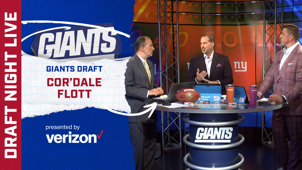 Giants Draft Cor'Dale Flott: Highlights, Interviews, and Reactions