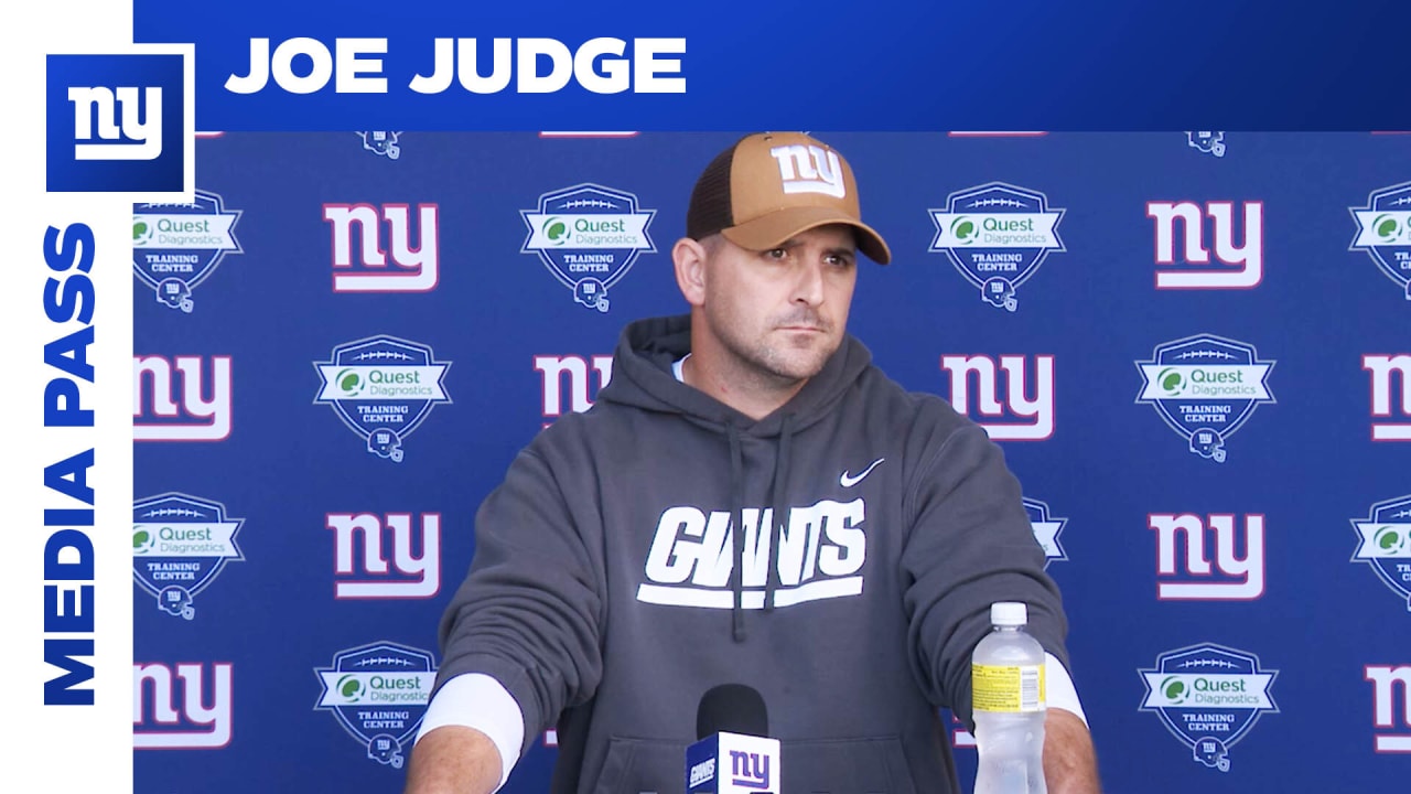 Coach Joe Judge on Giants embracing road mentality