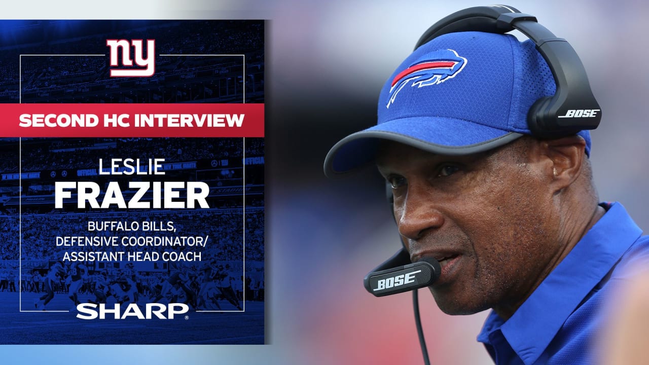 Bills' Leslie Frazier has 2nd head coach interview with Giants