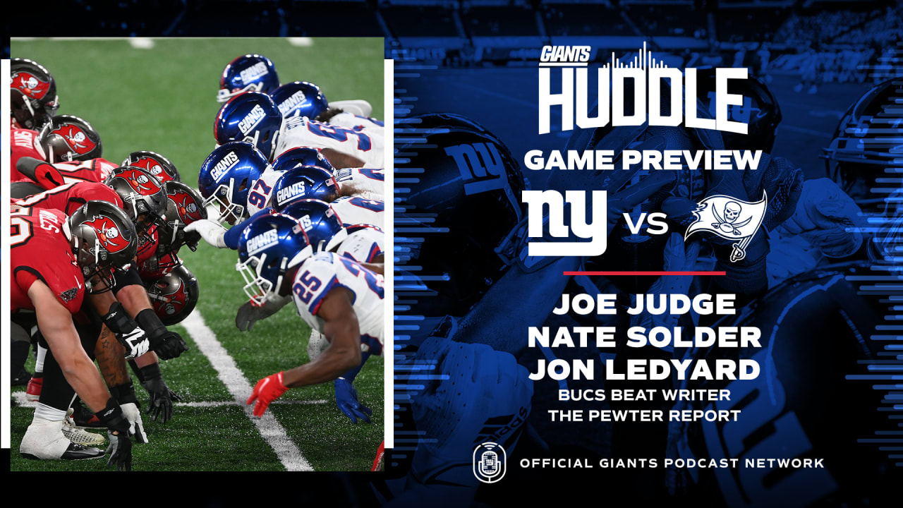 Giants Huddle | Joe Judge and Nate Solder preview the Bucs