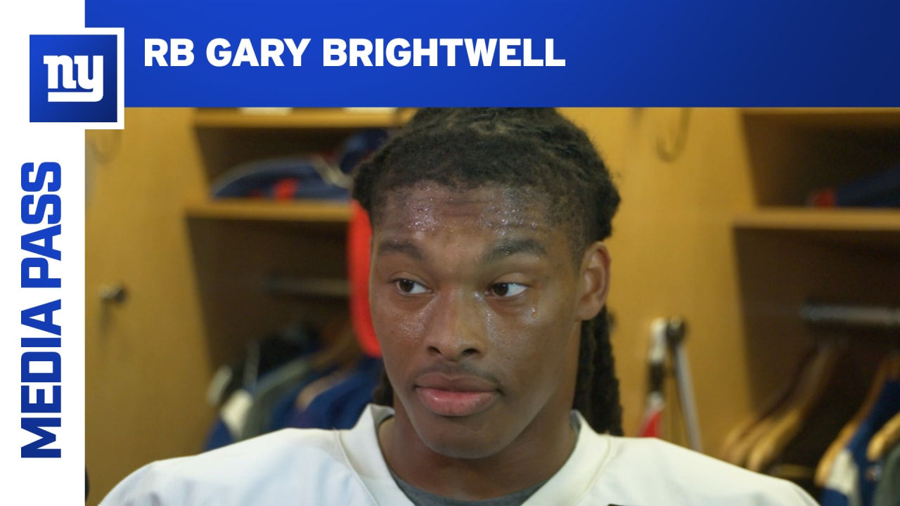 RB Gary Brightwell on returning kickoffs