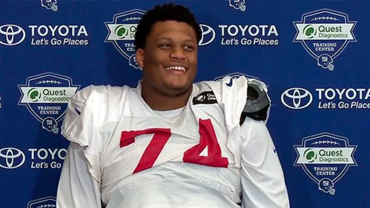 OT Ereck Flowers on progress at Training Camp
