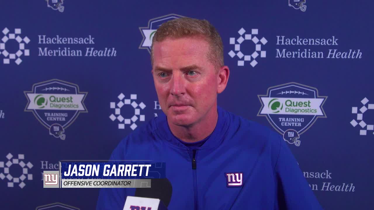OC Jason Garrett on what impresses him most about WR Darius Slayton