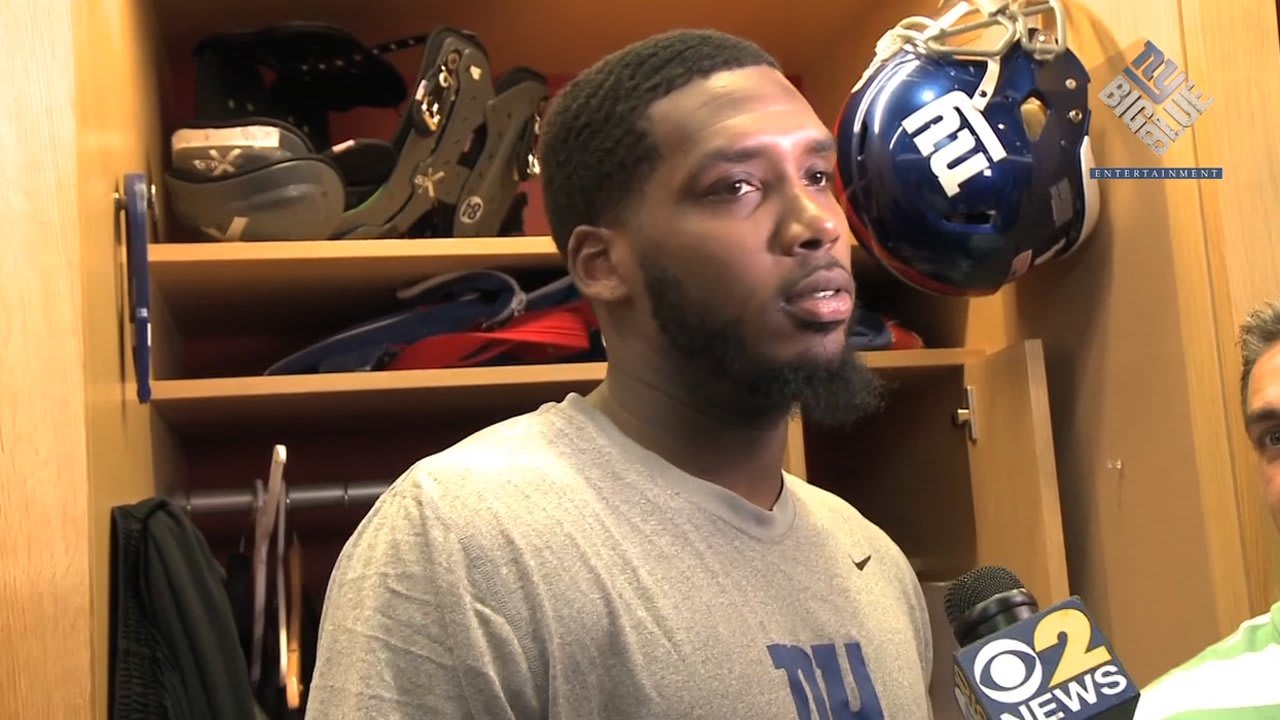 TE Larry Donnell on the offense