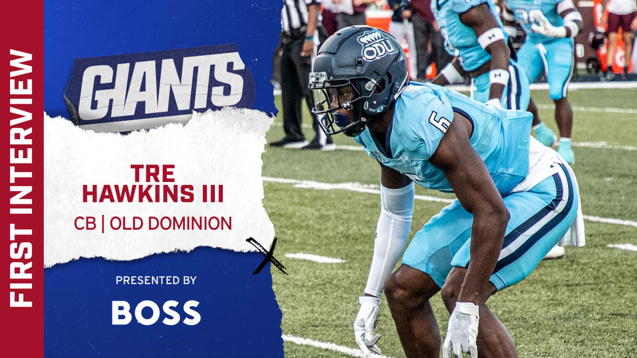 'It feels like a family': Tre Hawkins III's first interview as a Giant
