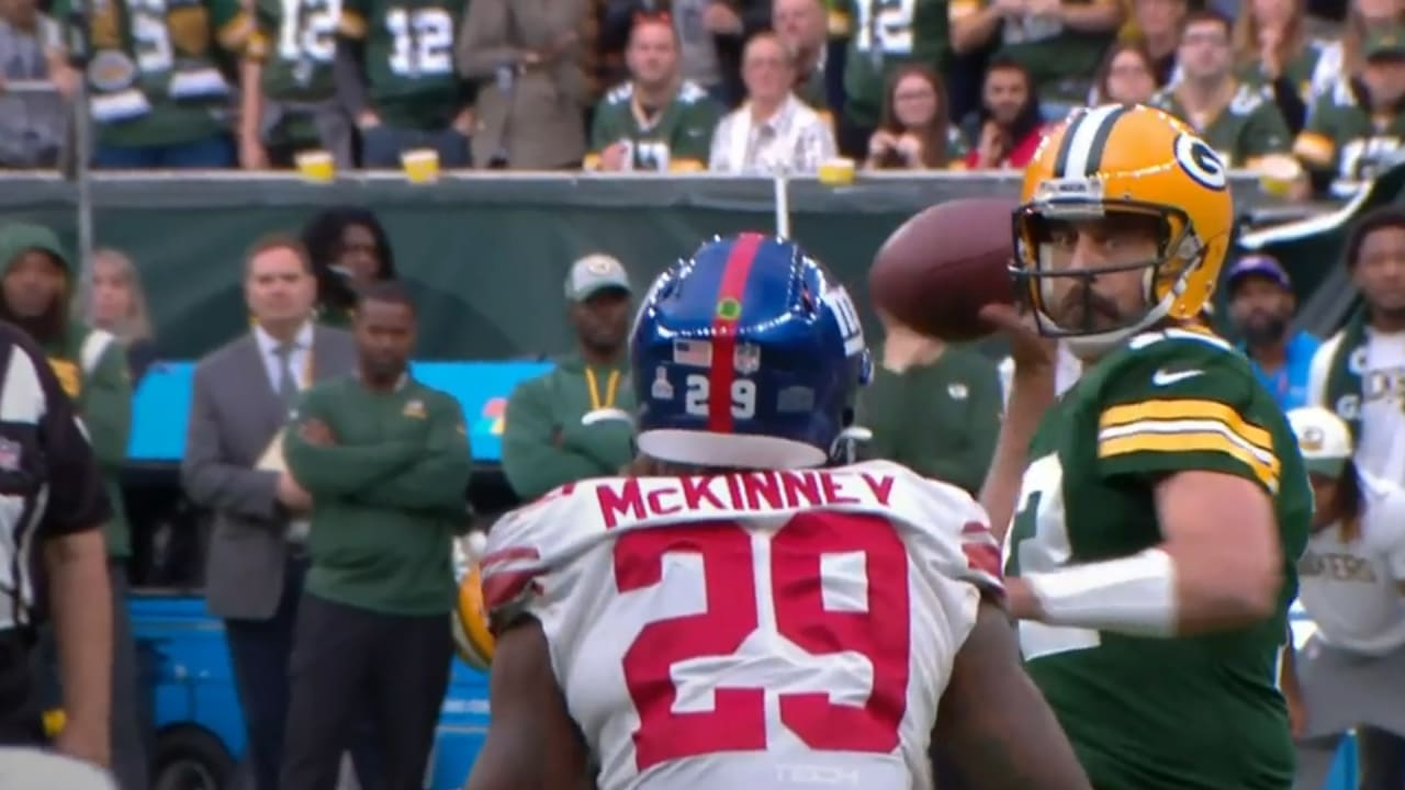 Xavier McKinney with huge pass breakup | Giants vs. Packers Highlights