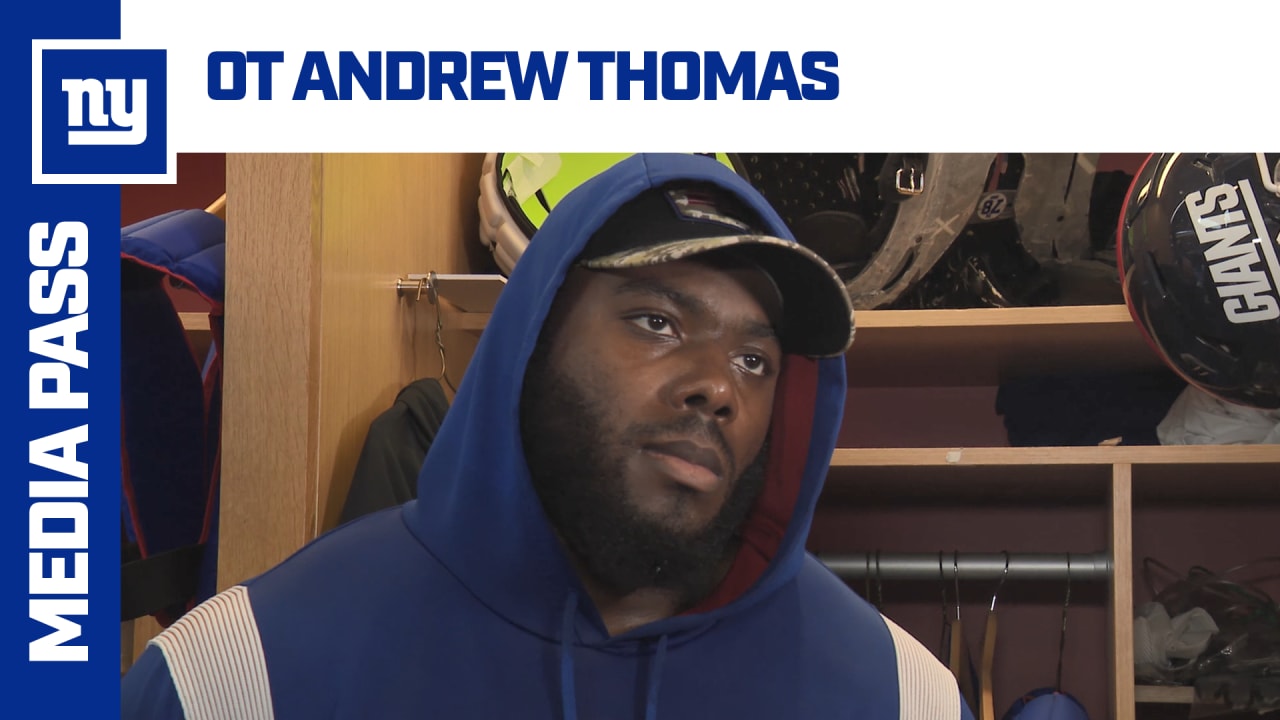 OT Andrew Thomas on missing Week 6 vs. Bills