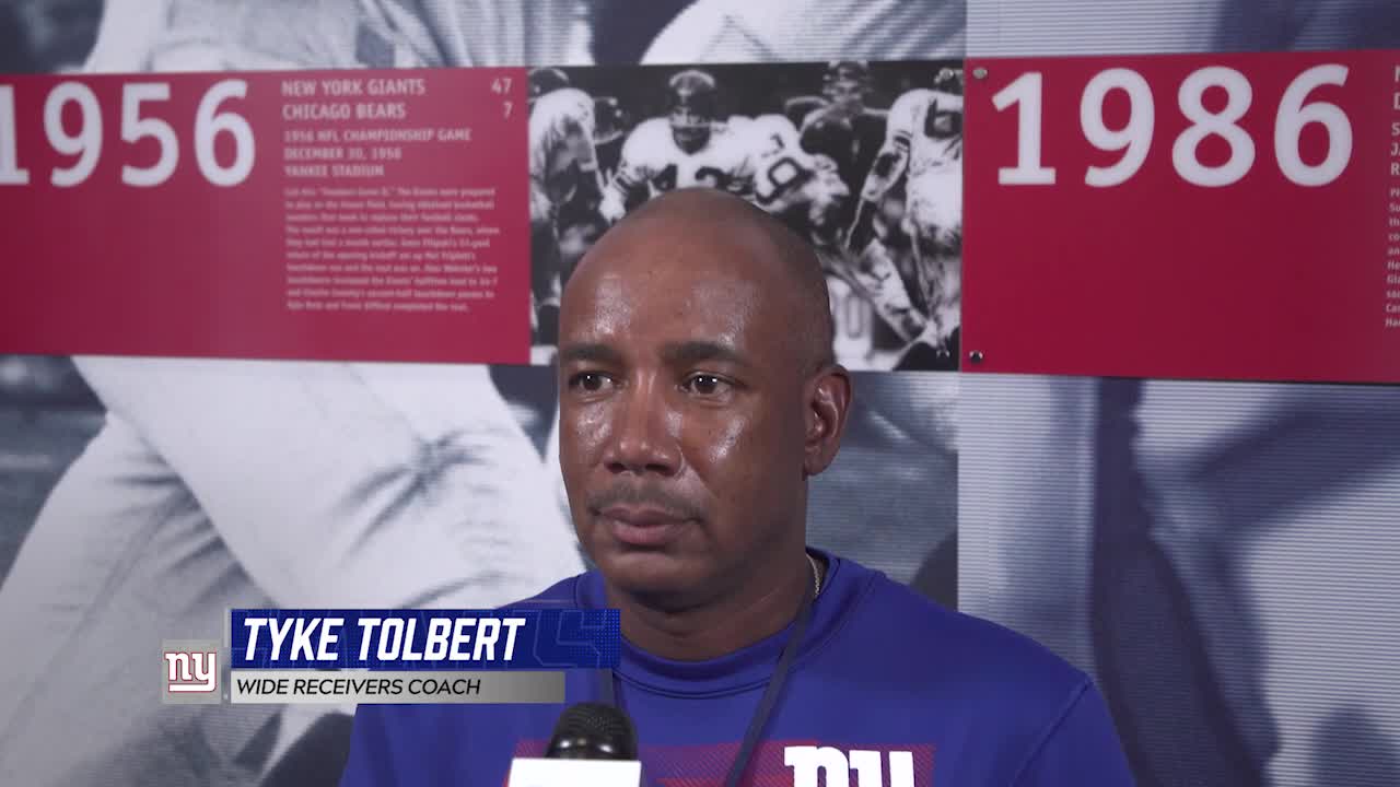 WR Coach Tyke Tolbert on wide receiver group