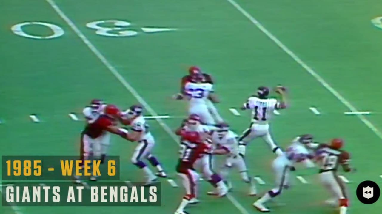 Flashback: Phil Simms throws for Giants record 513 yards vs. Cincinnati ...