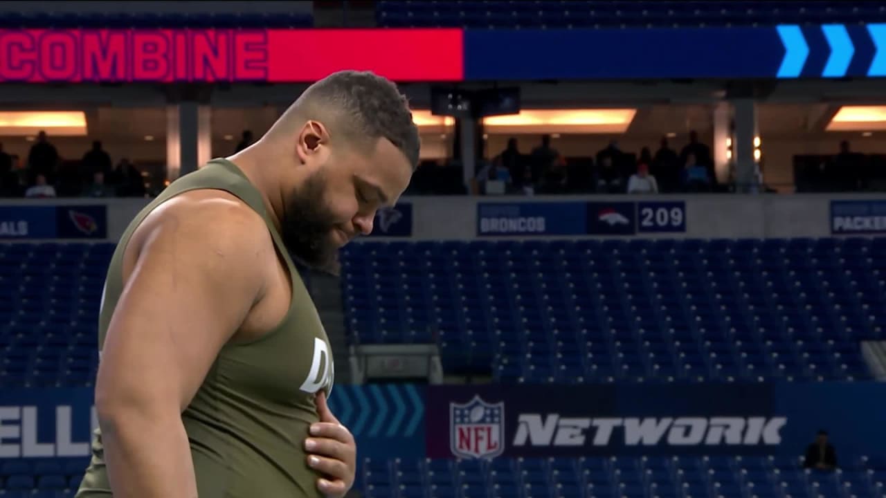 PJ Mustipher runs 40-yard dash at 2023 combine