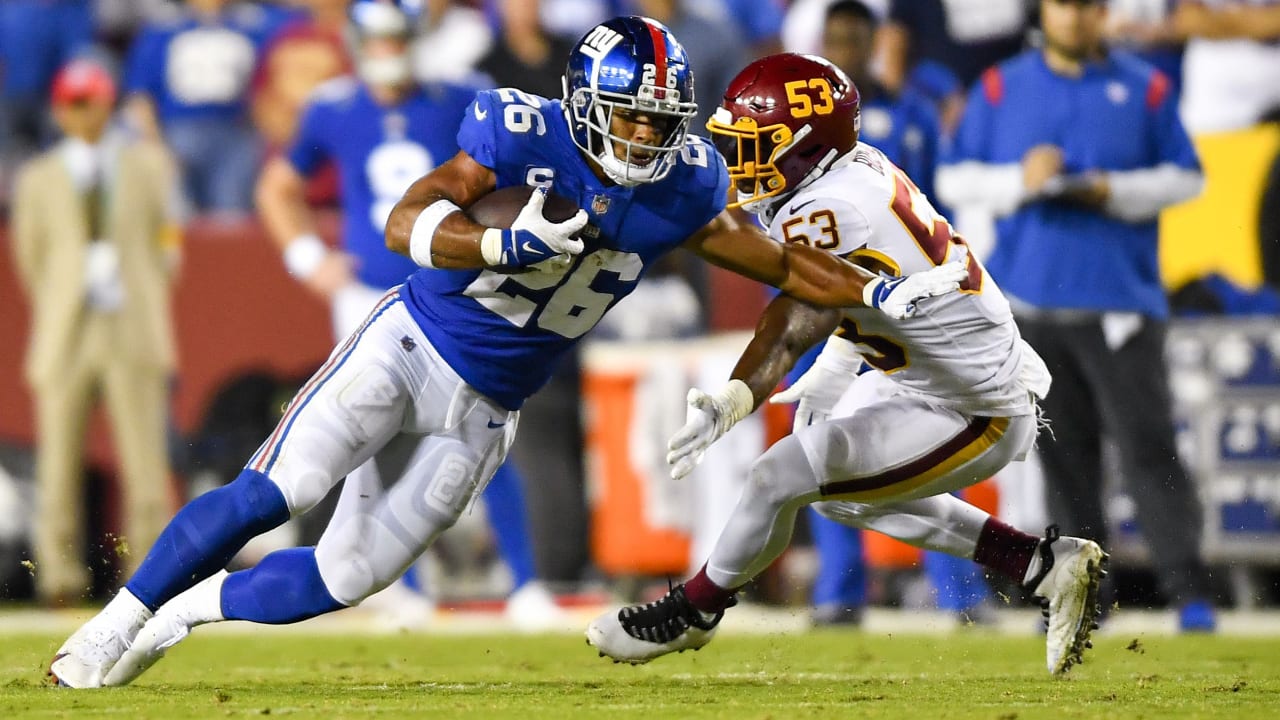 Notes and statistics from the Giants’ 30-29 loss to the Washington ...
