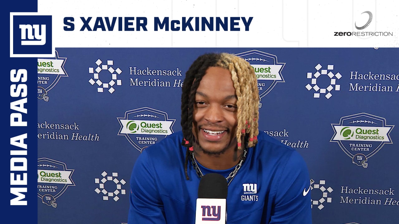 S Xavier McKinney: 'The hand is good to go'