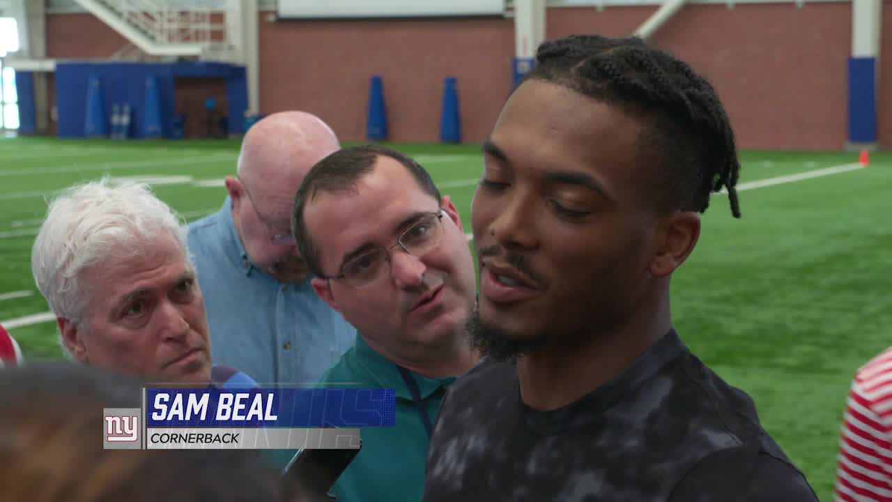 CB Sam Beal on returning to Giants practice