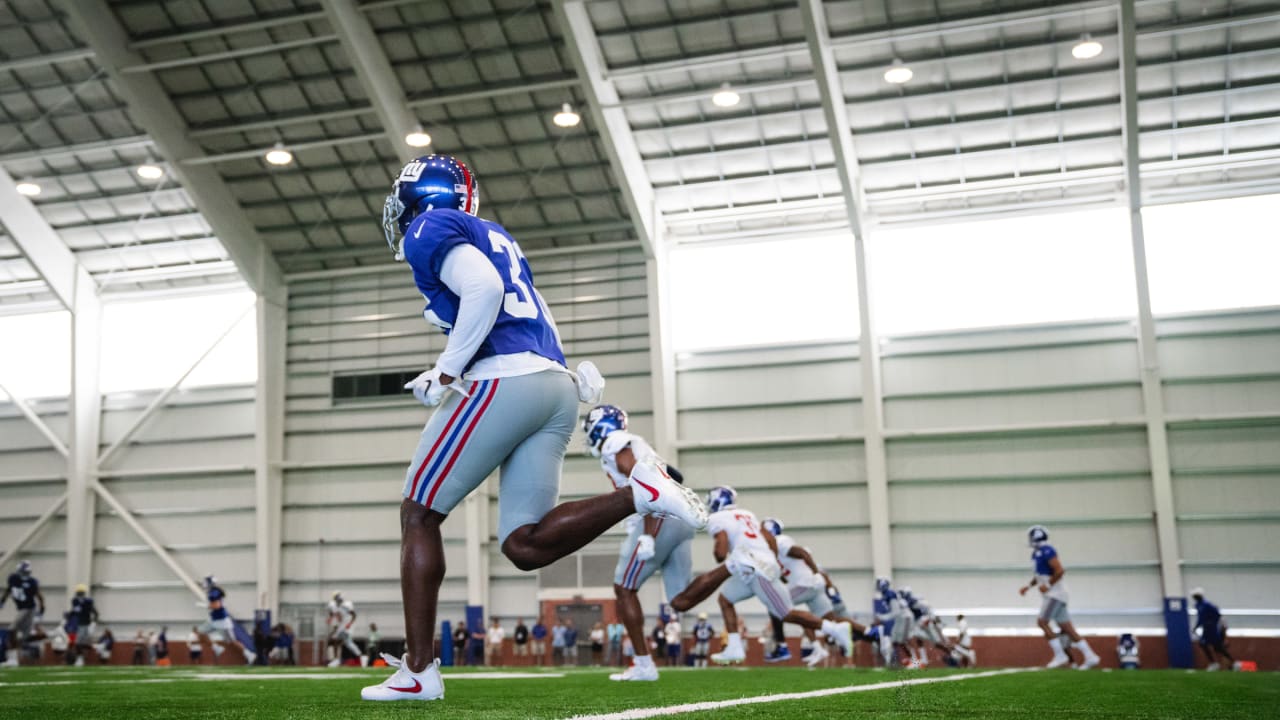 Giants head indoors for 5th practice of Training Camp