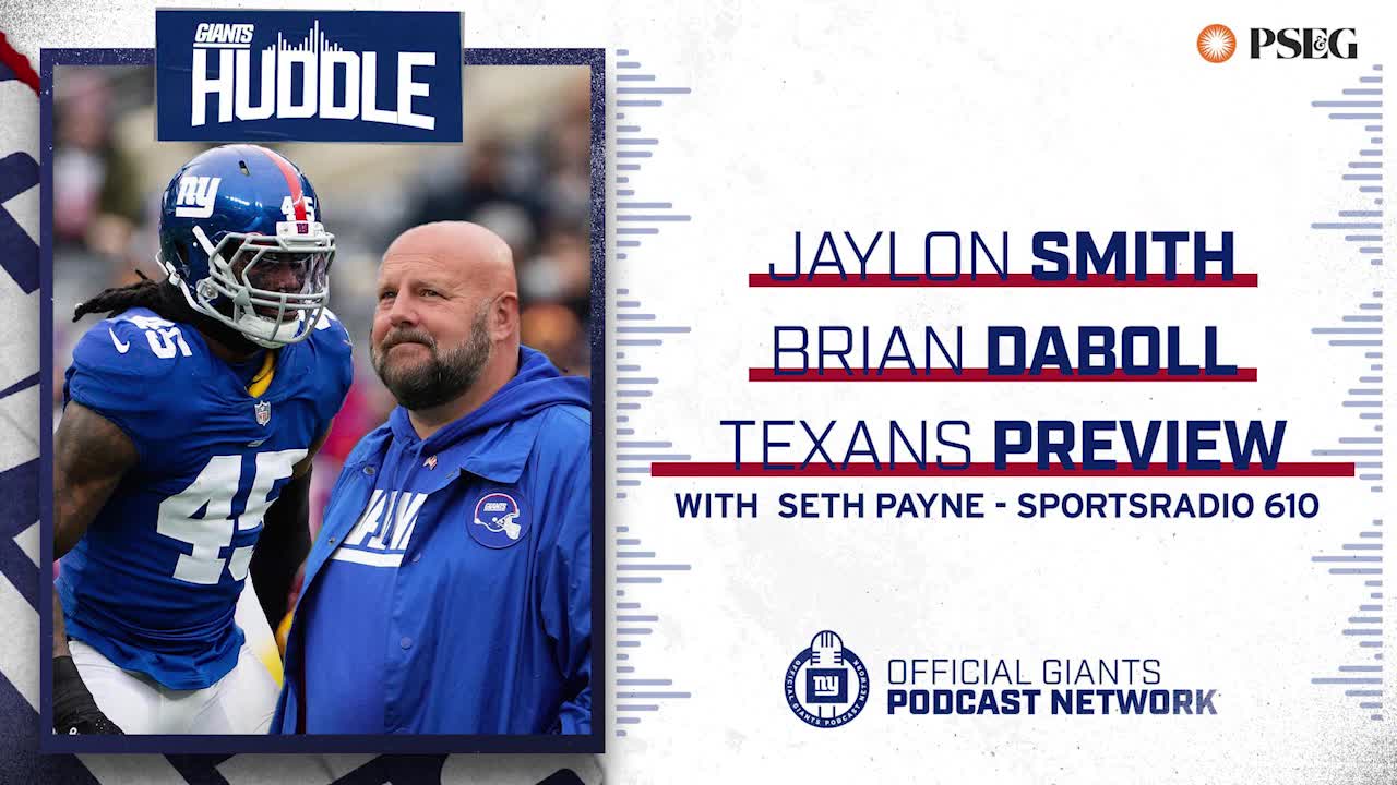 Giants Huddle | Jaylon Smith previews matchup vs. Texans