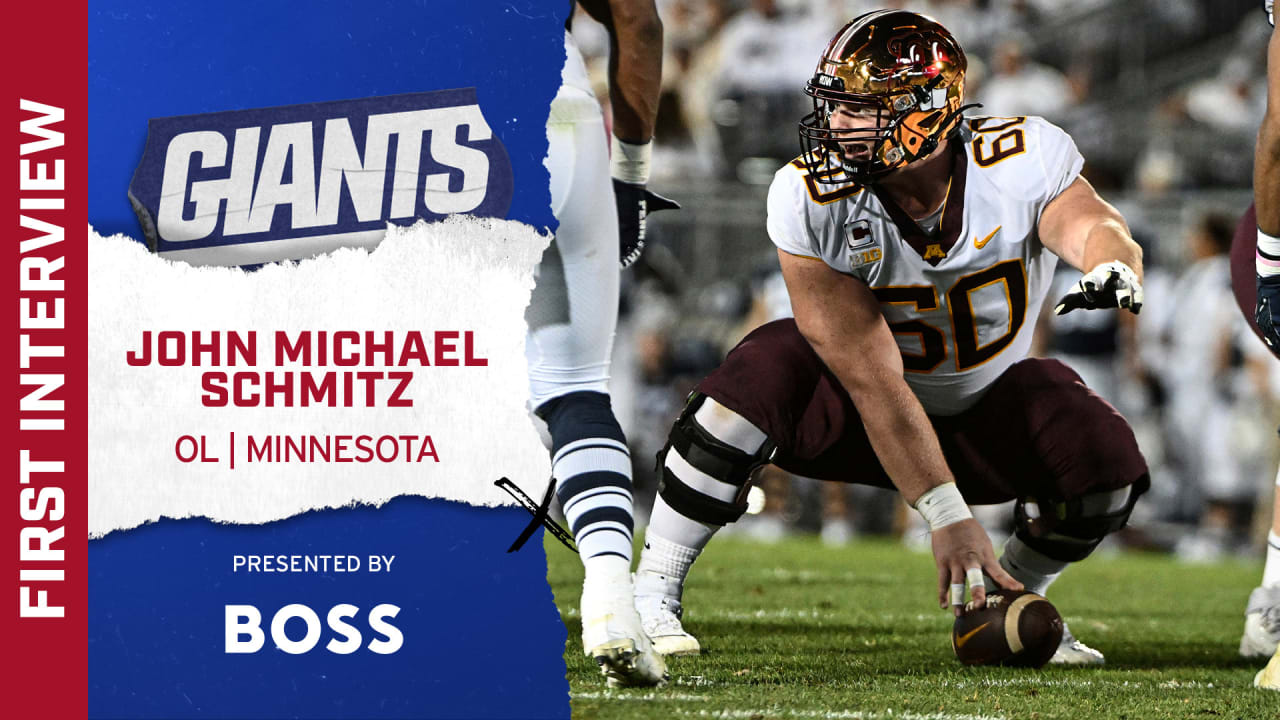 John Michael Schmitz's first interview as a Giant