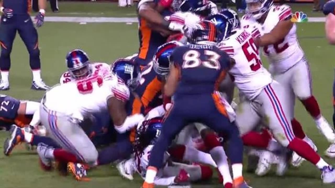 New York Giants' fourth-down goal-line stand