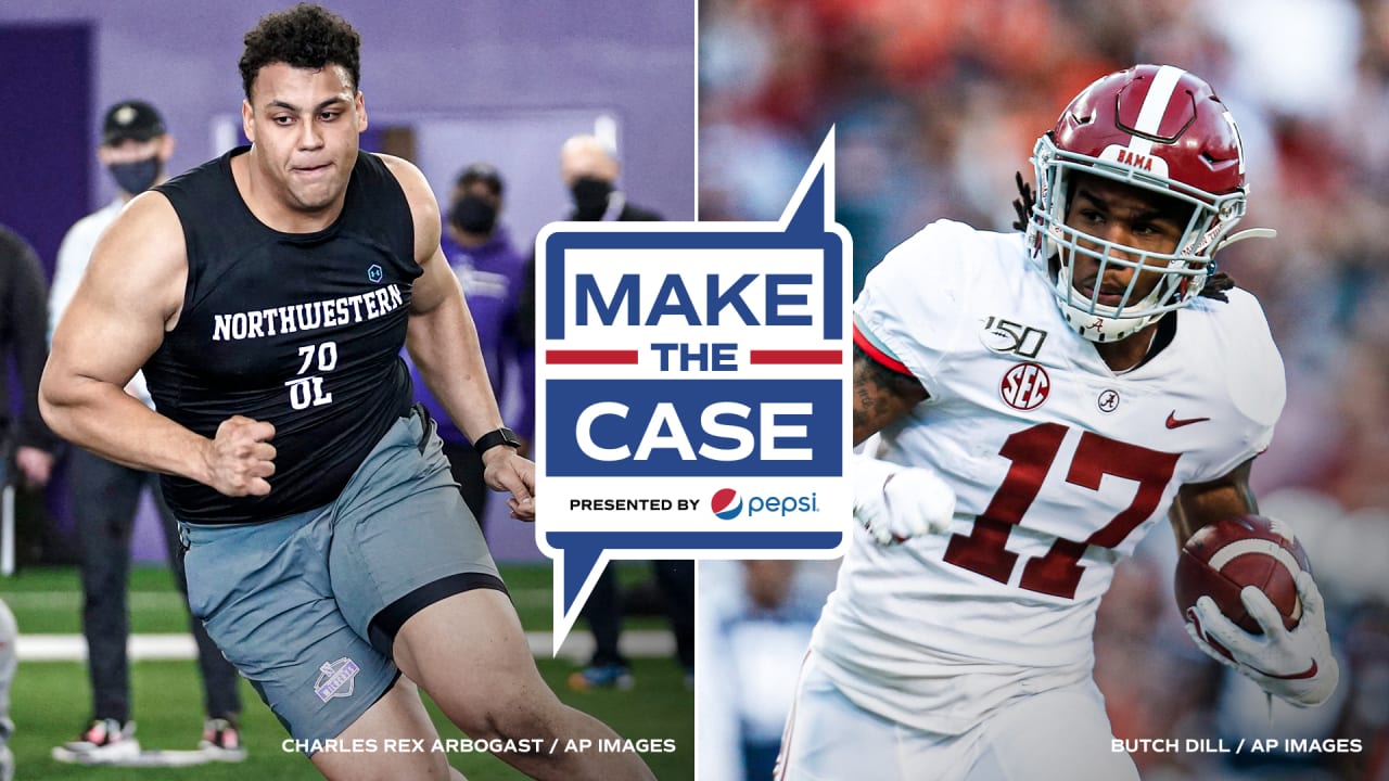 Make the Case: Jaylen Waddle vs. Rashawn Slater