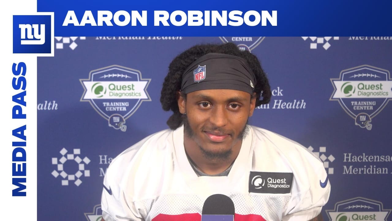 CB Aaron Robinson: 'I'm out there to work and get better every day'