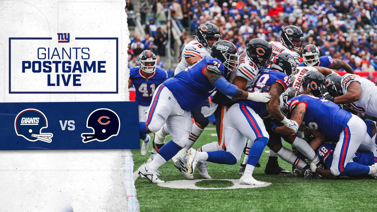 Giants Postgame Live | Giants vs. Bears Recap
