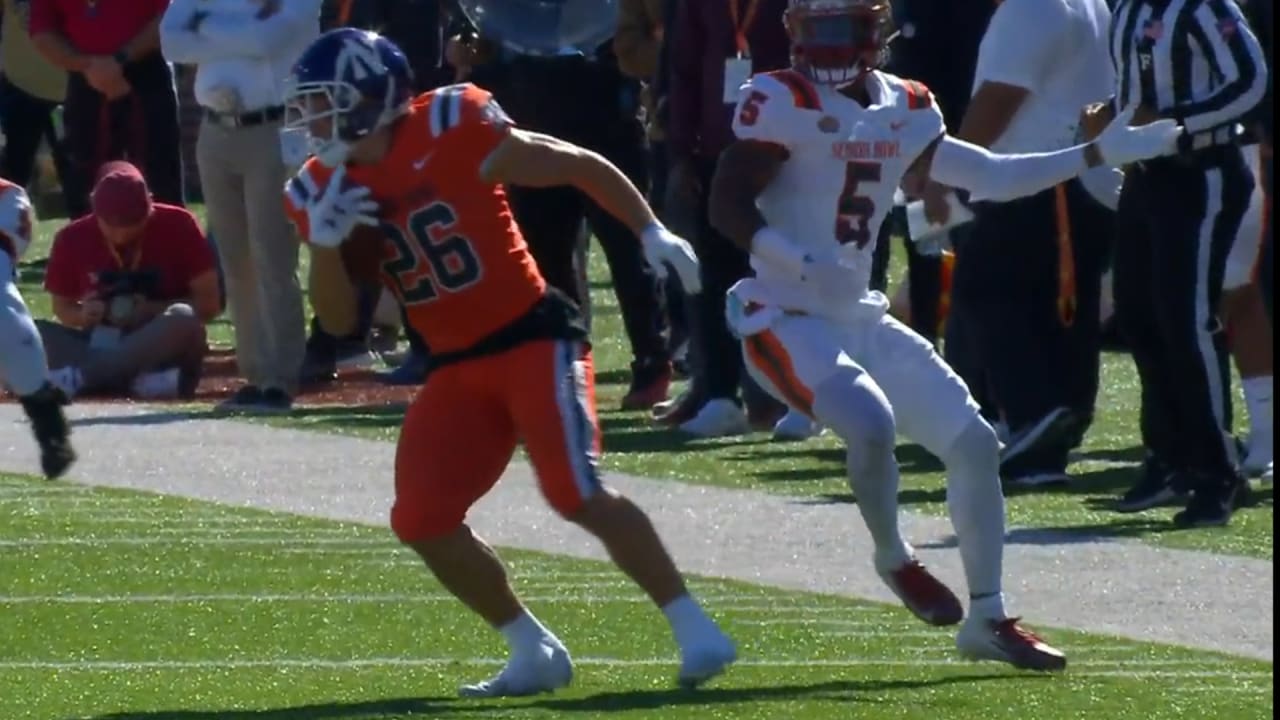 Evan Hull goes 24 yards on National Team's first rush attempt | 2023 ...