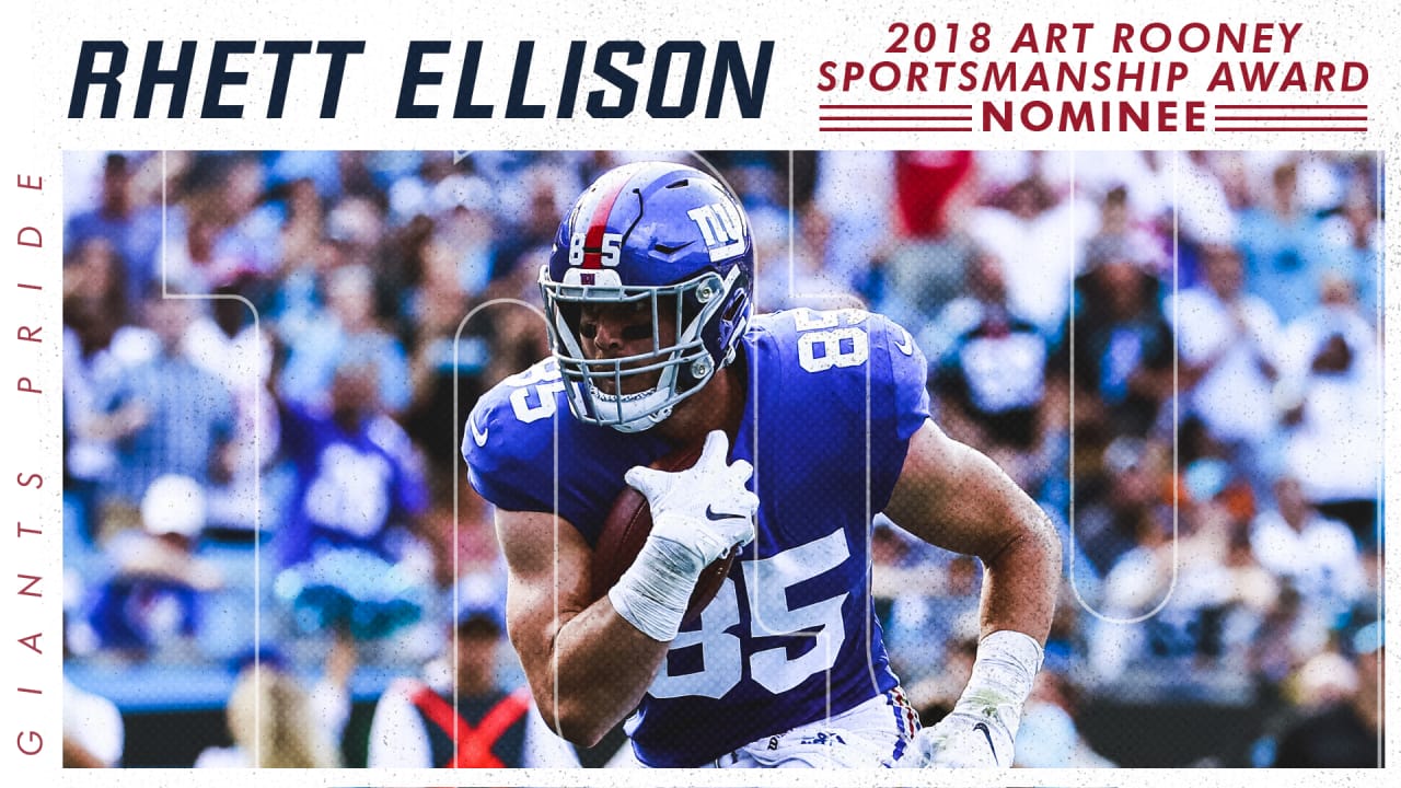 Rhett Ellison nominated for 2018 Art Rooney Sportsmanship Award