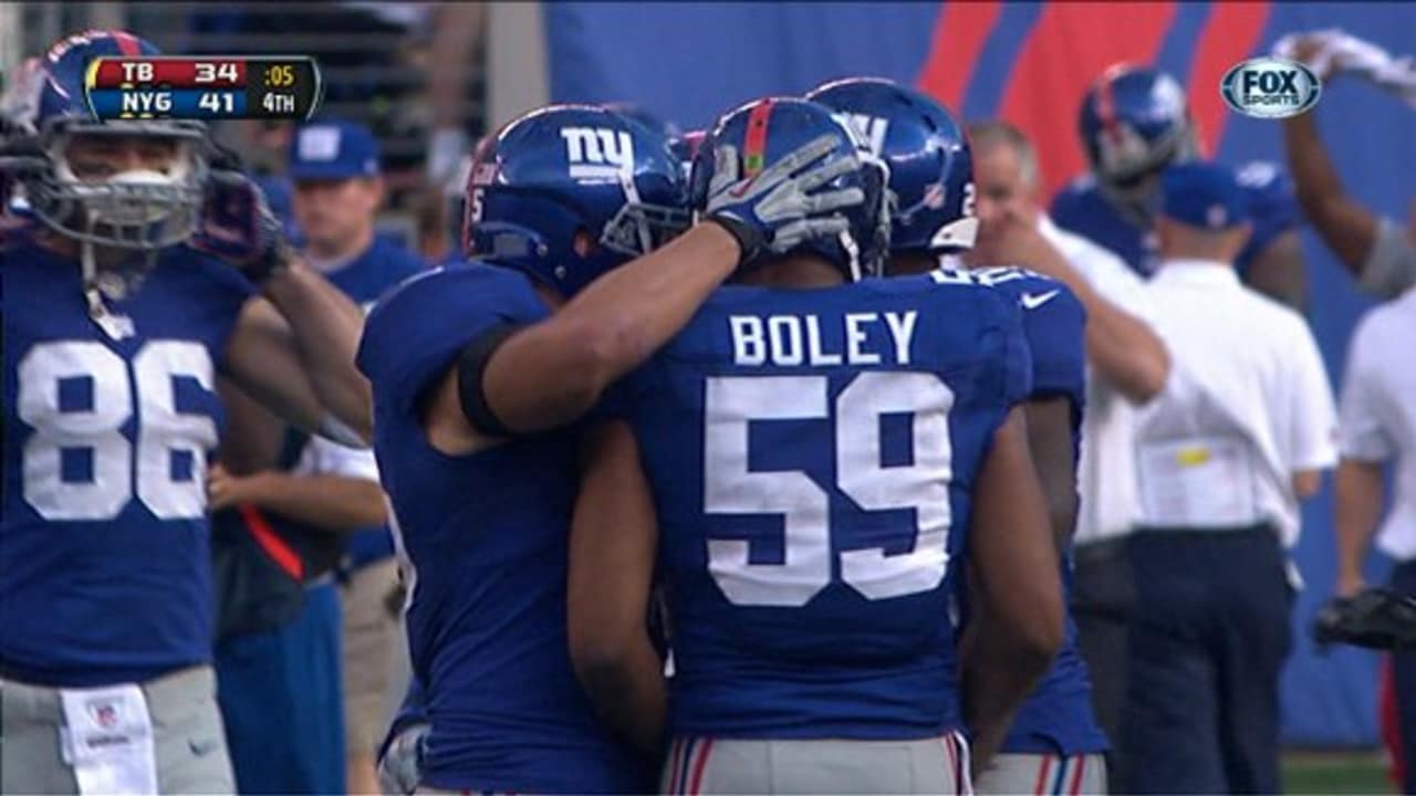 LB Boley ends game with INT