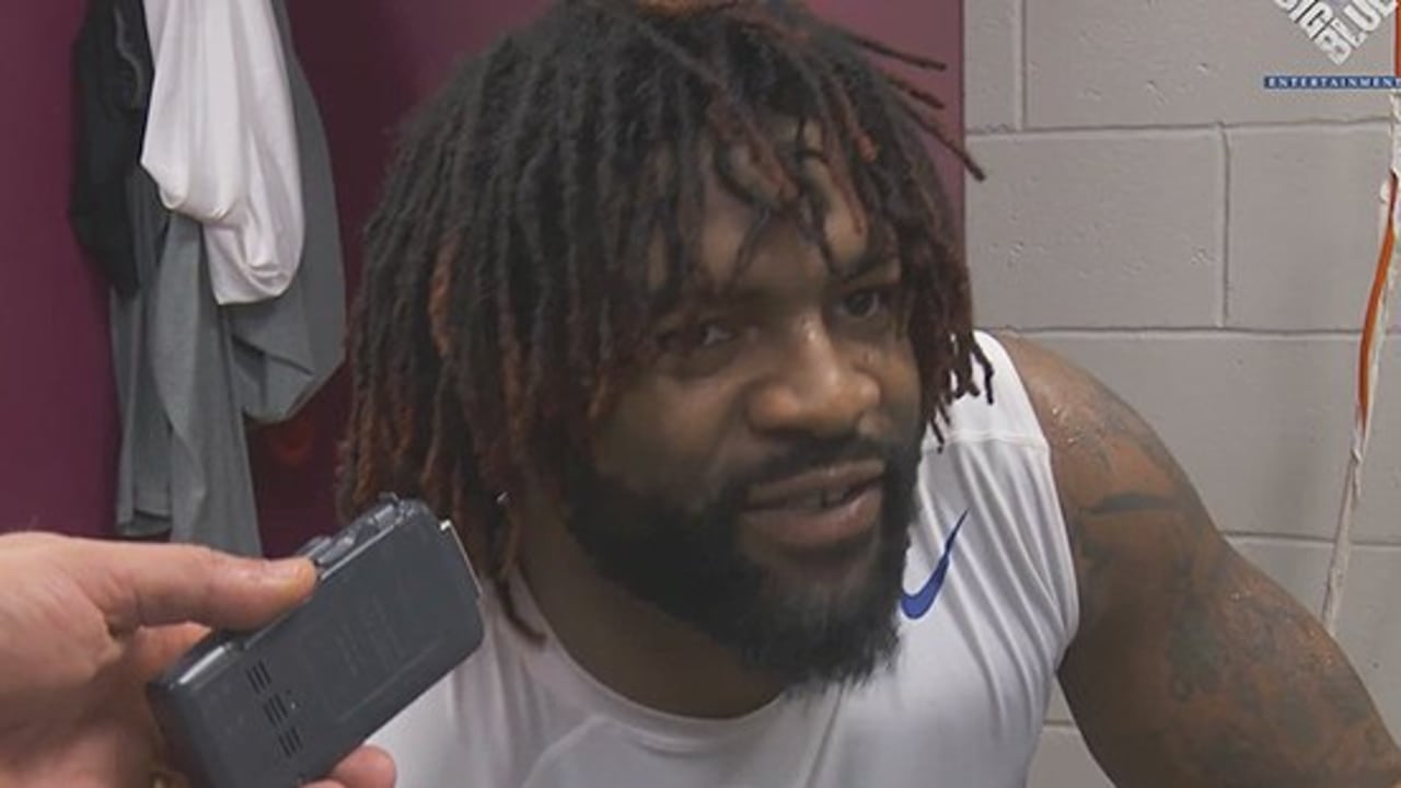 Damontre Moore talks game-winning forced fumble