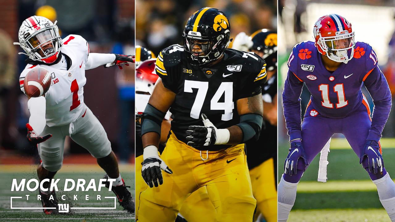 Mock Draft Tracker: Giants 2020 NFL Draft pick predictions