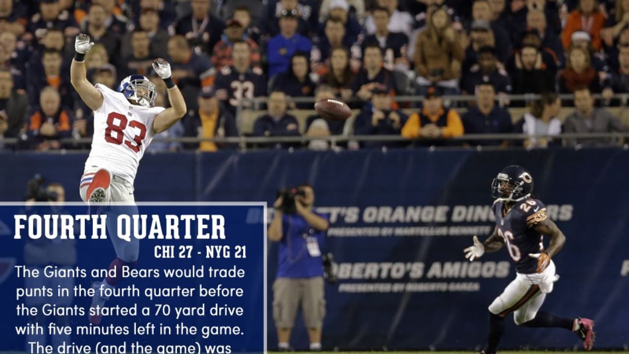 Timeline: Giants vs. Bears
