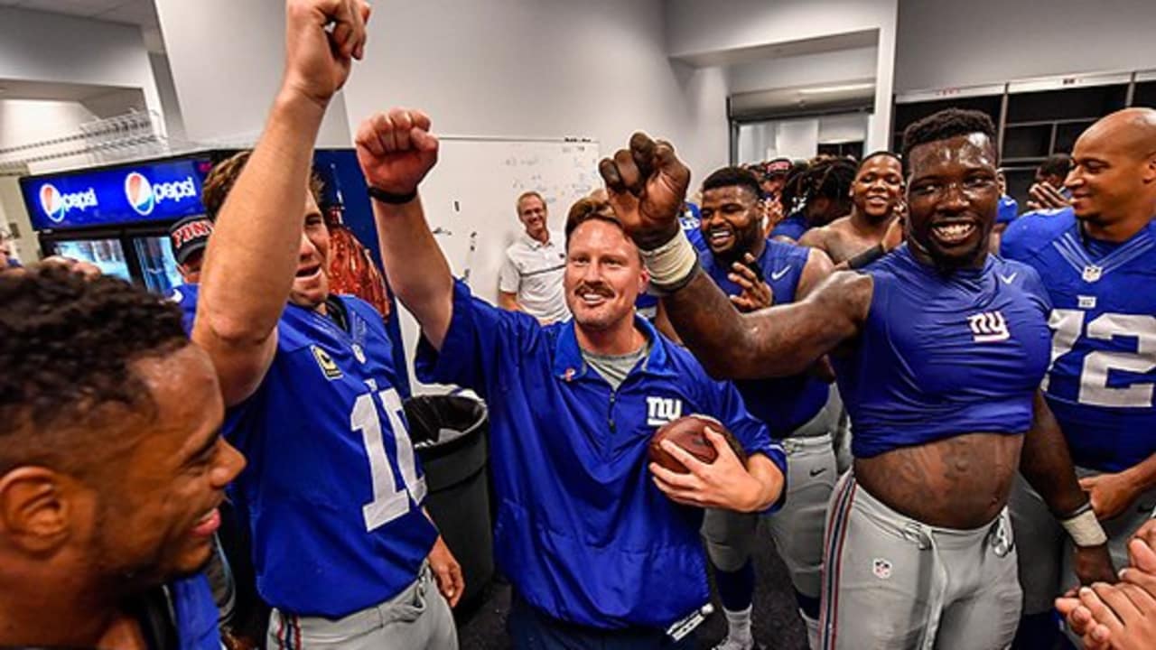 Giants Locker Room Celebration